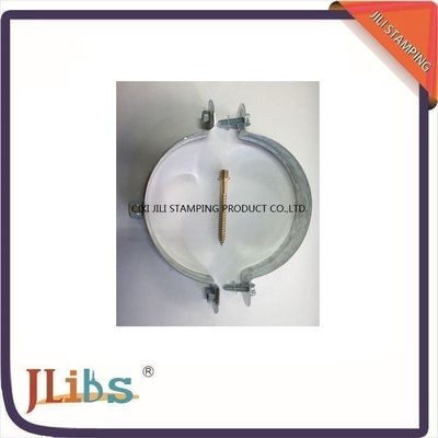 Zinc Plated / Plastic Dipping Steel Q195 Galvanised Pipe Clamps 63mm - 315mm