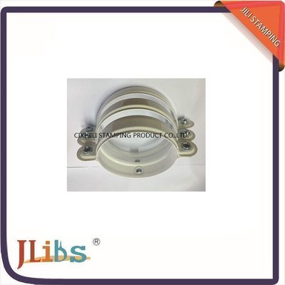 Galvanised Steel M8 / M7 Down Pipe Clamps Hexagonal Side Screws