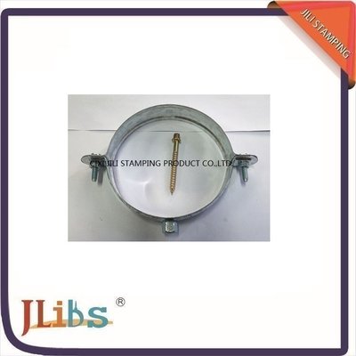 M7 / M8 Carbon Steel Galvanised Pipe Clamps / Pipe Hanging Clamp