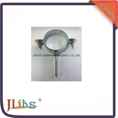 Customised Galvanised Steel Hanging Pipe Clamps Riveted Nut M7 / M8
