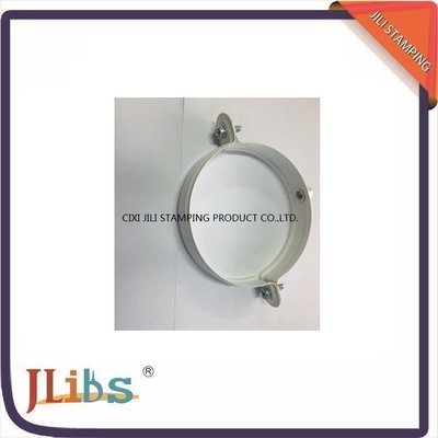 Galvanized Metal Supporting Round Clamp Down Pipe Clamps Riveted Fixed Screw