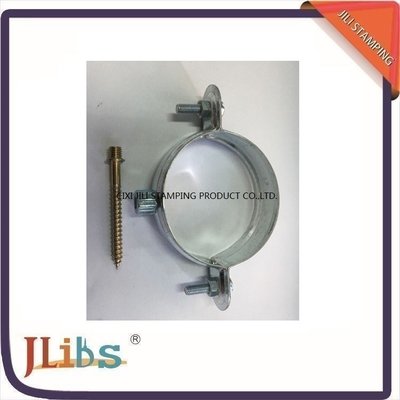 Custom PVC Coating Galvanised Steel Pipe Clamps With Riveted Nut