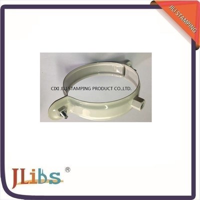 Galvanised Steel 0.7mm - 1.2mm Pipe Saddle Clamp With Riveted Nut