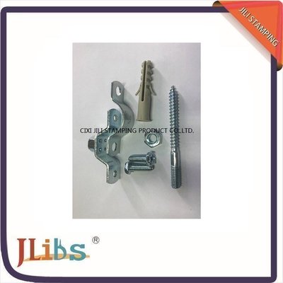 Customized Galvanized Steel Industrial Pipe Clamps With Plastic Anchor