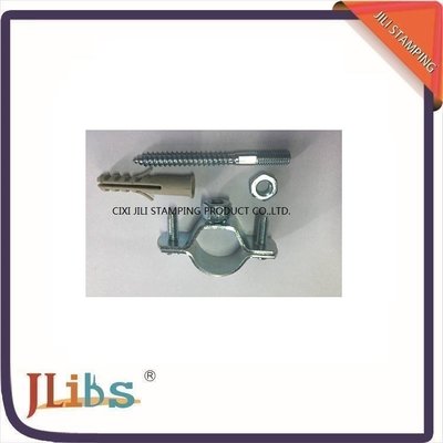 Welding Galvanised Steel Pipe Clamp Fittings  With Nut Screw round pipe clamps