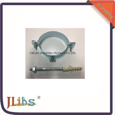Carbon Steel ST12 G Pipe Clamp Fittings With Nut Screw / Plastic Anchor