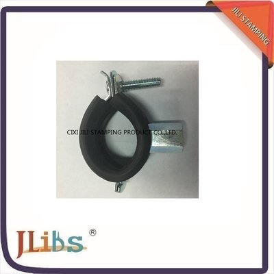 OEM 20mm M8 DC01 Pipe Clamp Fittings With EPDM Rubber plumbing pipe clamps