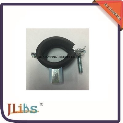 OEM 20mm M8 DC01 Pipe Clamp Fittings With EPDM Rubber plumbing pipe clamps