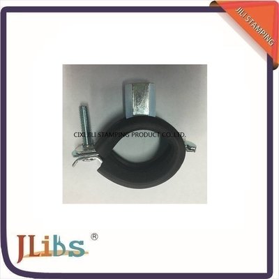 OEM 20mm M8 DC01 Pipe Clamp Fittings With EPDM Rubber plumbing pipe clamps
