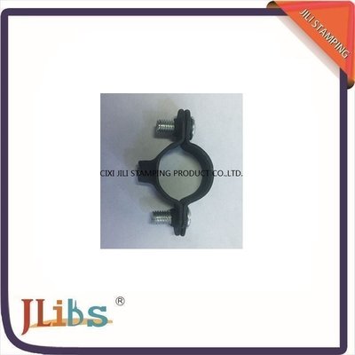 8mm - 54mm M6 Single Pipe Clamp Fittings Black Coating Without Screw