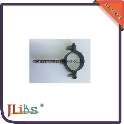 M6 Single Pipe Galvanised Tube Clamps , 28mm 15mm 10mm Pipe Clips