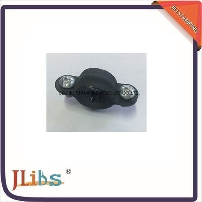 Single / Double Pipe Clamps M6 Black Coating Galvanized Pipe Clamps