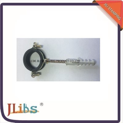 Carbon Steel M6 Tube Clamp Fittings 1 Pipe Clamp With EPDM Rubber Screw