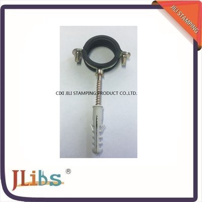 Carbon Steel M6 Tube Clamp Fittings 1 Pipe Clamp With EPDM Rubber Screw
