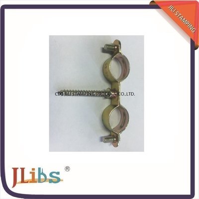 Superfines Stamping Double Galvanized Pipe Clamps M6 Without Rubber