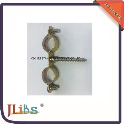 Superfines Stamping Double Galvanized Pipe Clamps M6 Without Rubber