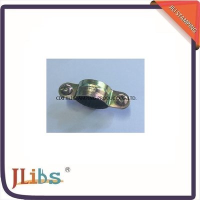 Single Pipe Clamps M7 Withinner Rubber Galvanized Pipe Clamps Both Closed