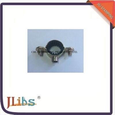 Carbon Steel Galvanized Pipe Clamps Single M7 Withinner Rubber Both Closed