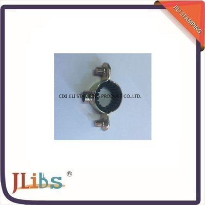 Carbon Steel Galvanized Pipe Clamps Single M7 Withinner Rubber Both Closed