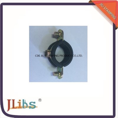 6mm-63mm Size Single Clamp On Pipe Fittings M7 With EPDM Rubber Yellow Zinc Galvanize