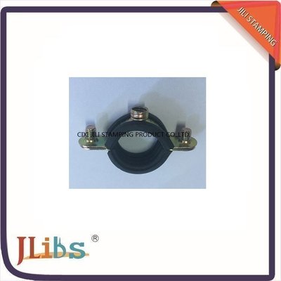 6mm-63mm Size Single Clamp On Pipe Fittings M7 With EPDM Rubber Yellow Zinc Galvanize