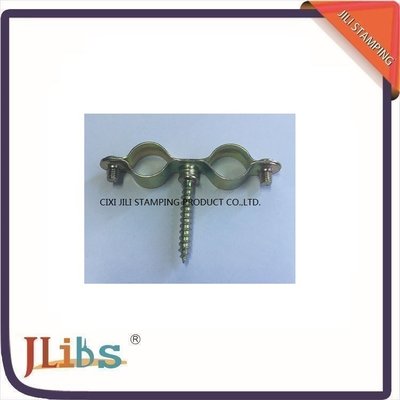 10mm-30mm Galvanized Pipe Clamps Double M7 Without Rubber  Yellow Zinc Galvanize