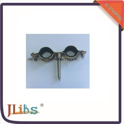 Double Wall Mount  Pipe Clamp M7 Withinner EPDM Rubber With Screw , 1 Inch Pipe Clamp