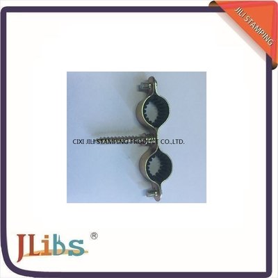 Double Wall Mount  Pipe Clamp M7 Withinner EPDM Rubber With Screw , 1 Inch Pipe Clamp