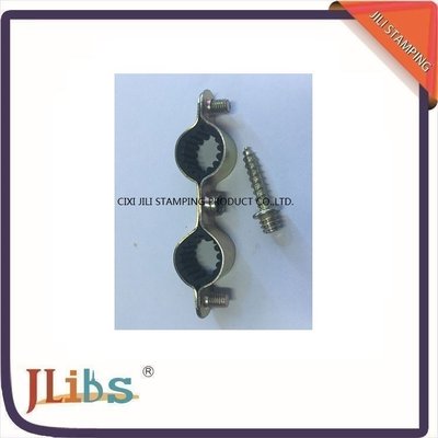 10mm-30mm Size Wall Mount Pipe Clamp Double M7 Withinner EPDM Rubber With Screw