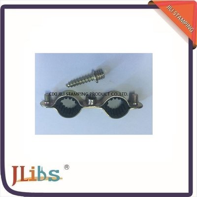 10mm-30mm Size Wall Mount Pipe Clamp Double M7 Withinner EPDM Rubber With Screw