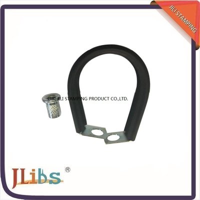 Iso Zn - Plating Epdm Rubber 5 Inch Pipe Hanger Clamp With M8 Or M10 Nut