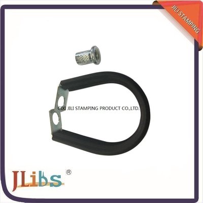 Iso Zn - Plating Epdm Rubber 5 Inch Pipe Hanger Clamp With M8 Or M10 Nut