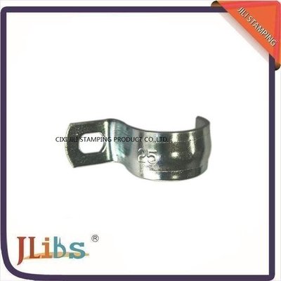 Customed Iron Steel F Type Metal Pipe Clamp Zinc Plated Surface Treatment
