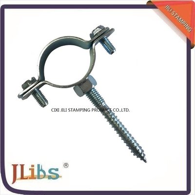 Carbon Steel Clamp For Pipe , 1.3mm-1.5mm Thickness Pipe Support Clamps