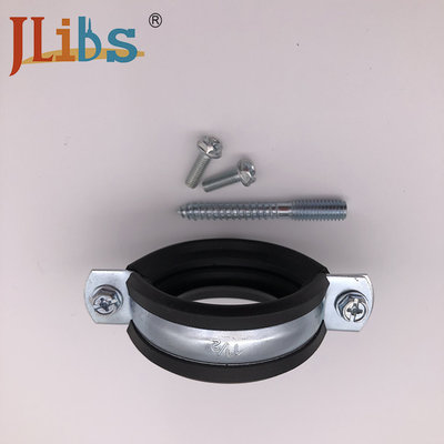 Carbon Steel Galvanised Pipe Brackets Welding Type With M8 Nut
