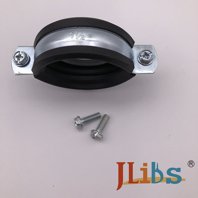 Carbon Steel Galvanised Pipe Brackets Welding Type With M8 Nut