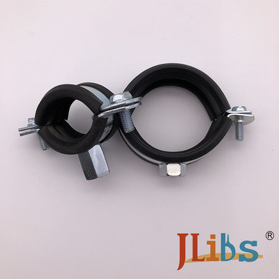 Carbon Steel Galvanised Pipe Brackets Welding Type With M8 Nut