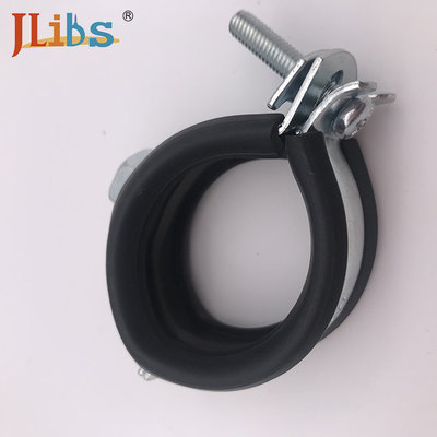 M8 / M8+10 Nut Steel Galvanized Pipe Clamps With EPDM Rubber