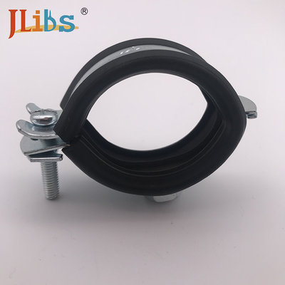 M8 / M8+10 Nut Steel Galvanized Pipe Clamps With EPDM Rubber