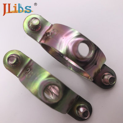 M7 Carbon Steel Pipe Clamp With Screw  Pipe Support Brackets Wall Mount Pipe Clamp