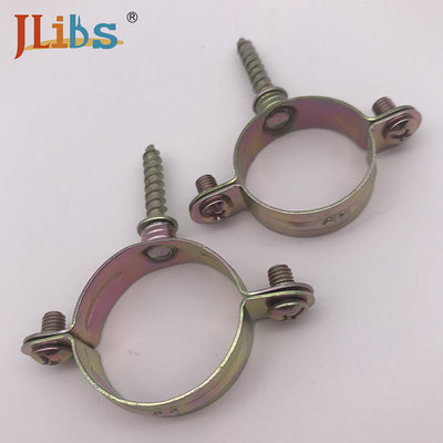Zinc Galvanized Pipe Clamp Fittings Single M6 Carbon Steel Pipe Clamp