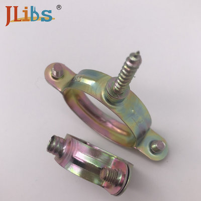 Zinc Galvanized Pipe Clamp Fittings Single M6 Carbon Steel Pipe Clamp