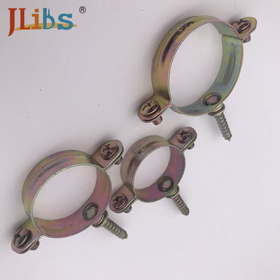 Zinc Galvanized Pipe Clamp Fittings Single M6 Carbon Steel Pipe Clamp