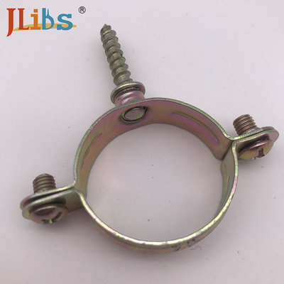 M7 Metal Pipe Clips  Without Rubber White Zinc Galvanize Metal Pipe Brackets