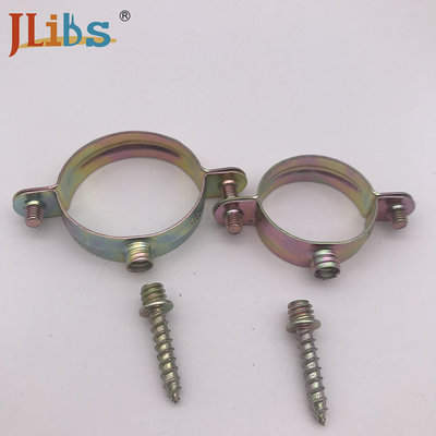 M7 Metal Pipe Clips  Without Rubber White Zinc Galvanize Metal Pipe Brackets