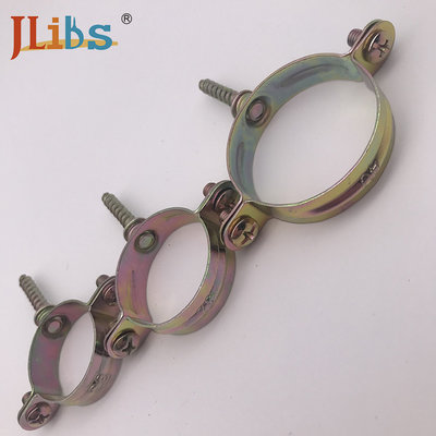 6mm-70mm Saddle Pipe Clamp M7 Without Rubber Yellow Zinc Galvanize