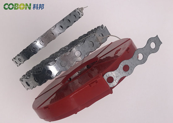 Single Side Bracket Metal Fixing Band With Holes Galvanized Plate