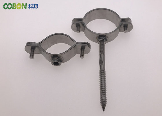 No Rubber Coated Cast Iron Pipe Clamps With Stainless Steel  Material
