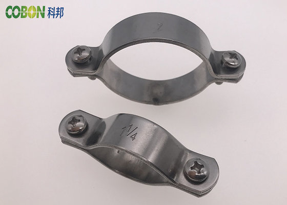 Anodization Surface Industrial  Pipe Clamps , No Burrfree Pipe Support Brackets