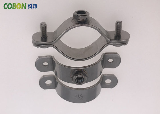 Anodization Surface Industrial  Pipe Clamps , No Burrfree Pipe Support Brackets
